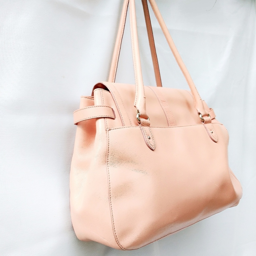 Cole Haan Trinity Sp05 Pink Leather Shoulder Bag - Gem